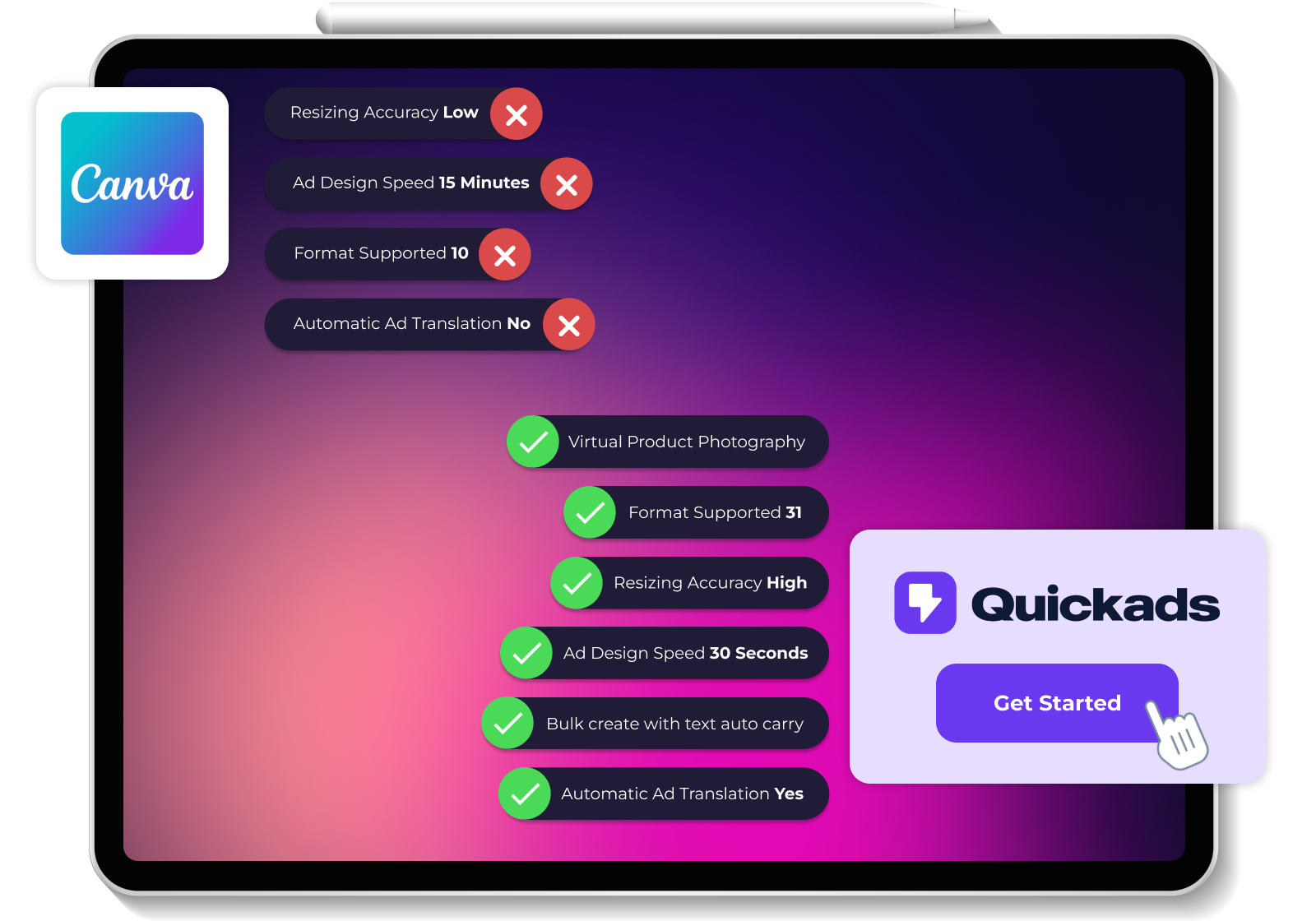 Quickads - The AI Ad Generator | Effortless Ads in 30 Seconds